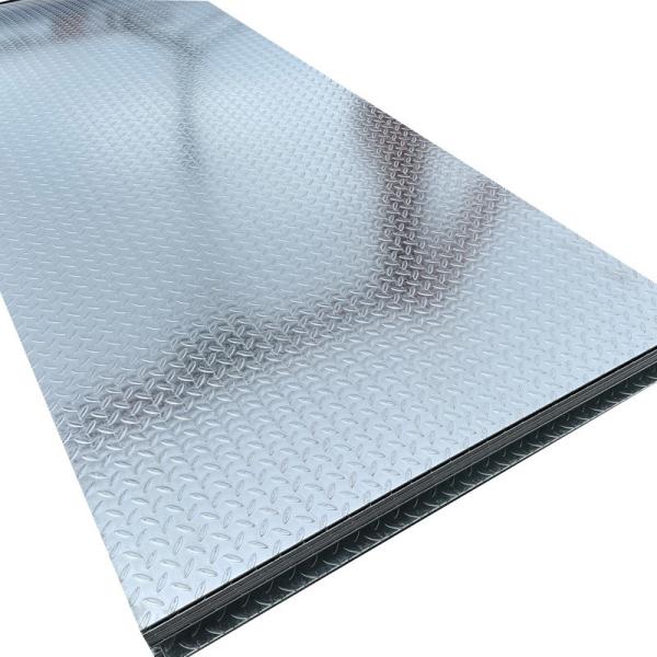 Quality Hot Rolled Galvanized Checkered Plates Ideal for ASTM Standard Industrial and for sale