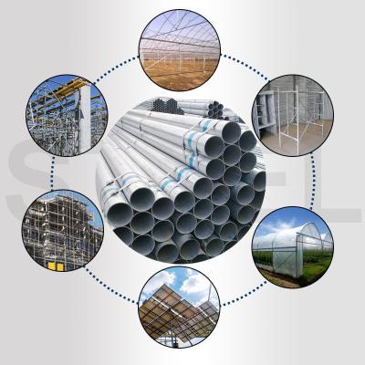 China EMT Pipe Hot Dip Galvanized Mild Steel Welded Pipes ASTM DN350 DN50 1 inch 1.5 inch For Construction GI Steel Pipe for sale