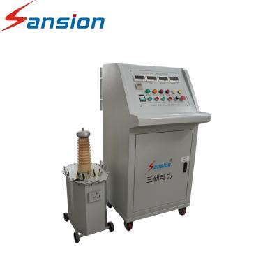 China 20 kV 10 kVA Power Frequency AC Hipot Test System with Motorized Electric Control Console and Oil Type High Voltage Test Transformer for Factory Testing and Electrical Insulation Verification for sale