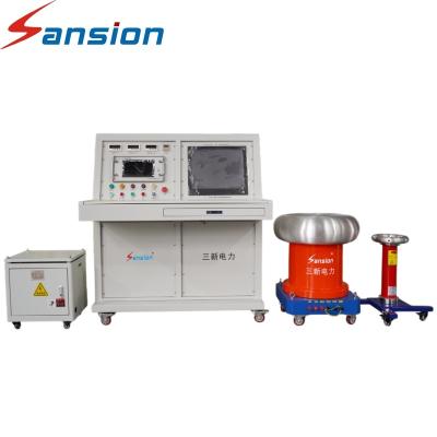 China 5kVA 50kV Power Frequency PD-Free Test System with Motorized Console and Voltage Divider Testing Equipment for Transformer Switchgear CT PT GIS Cable Insulation Testing for sale