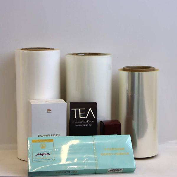 Quality High Tensile Strength Glossy BOPP Cigarette Film Transparent Heat Sealing Film for sale