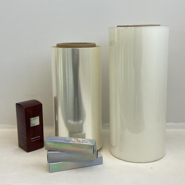 Quality Free Sample 40um 50um BOPET Plastic Film Roll For Lamination And Food Packaging for sale
