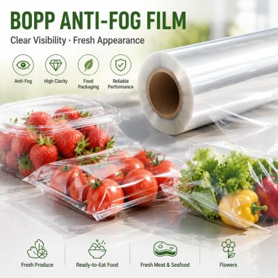 China High Temperature Resistant Anti Fog BOPP Film Thermal Stable for Hot Food Bakery Packaging for sale