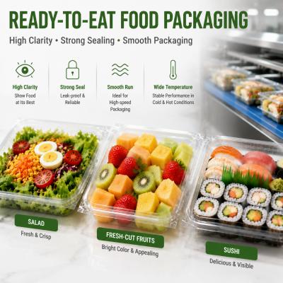 China Microwave Safe Steamable Anti Fog BOPP Film Food Grade for Steam Bag Vegetable Ready Meal Packaging for sale