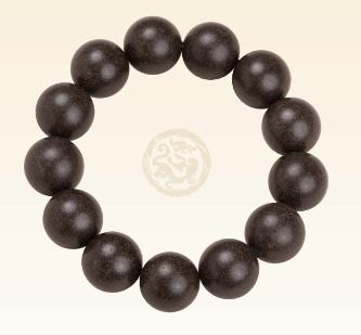 China Black Ambergris Wood Beaded Bracelet Traditional Chinese Symbolizing Wealth for sale
