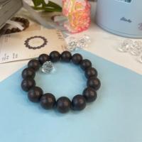 Quality Chinese Style Wood Beaded Bracelet Agarwood Mala Beads Relieves Stress for sale