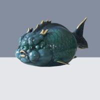 Quality Vintage Style Bronze Turtle Ornament with Polished Finish and 29*16*14cm for sale