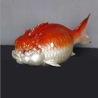 Quality Vintage Style Red and White Bronze Ornament with 2.4kg Weight for Home for sale