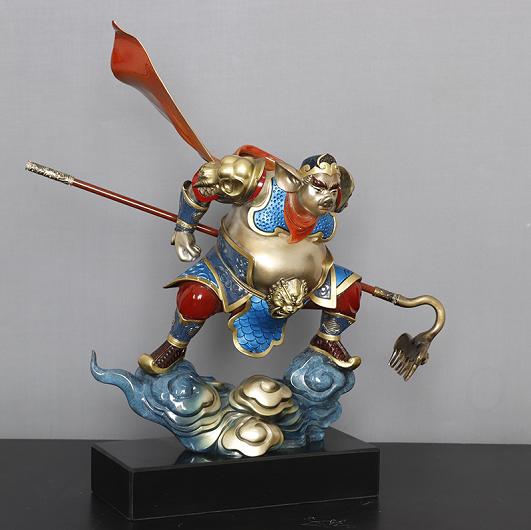 Quality Vintage Style Bronze Ornament with Polished Finish and 30*16*56cm Dimensions for Home and Office Decoration for sale