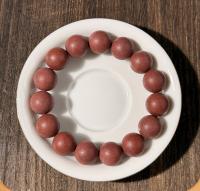 Quality Trending Pink Agarwood Wooden Prayer Bead Bracelet Buddhist Prayer Handmade for sale