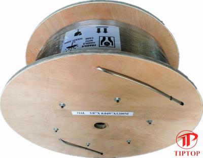 中国 冷たい3mm ASTM A269 -引かれたSS316Lは鋼鉄管を巻いた 販売のため