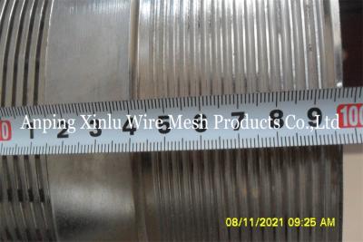 Cina Tubo dello schermo di Johnson Wedge Wire Continuous Slot per acqua freatica in vendita