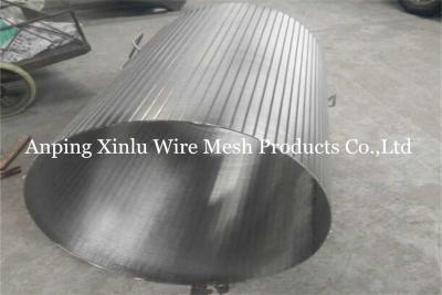 China Cylindrical Ss304 Wedge Wire Screen Pipe Welded Inside Outside Basket for sale