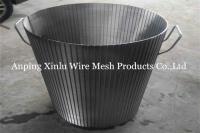 China SS304 Wedge Wire Screen Pipe 0.02mm Slot Welded Cylindrical Filter for Water Well for sale