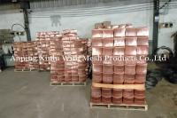 China Copper Coated Double Loop Binding Bar Tie Wire 200mm Length 2.48kg Bundle Rust Resistant for sale