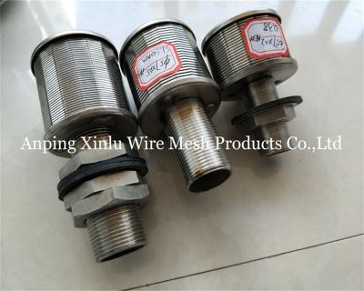 中国 フィルター精密50-300μmの1Ton 100N 57mmのステンレス鋼のくさびワイヤー ジョンソンの底こし器のノズル 販売のため