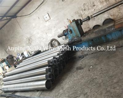China 1000-3000-6000mm Wedge Wire Screen Pipe with 3x4.6mm Support Wire for Drilling tubewell and Wastewater Processing en venta