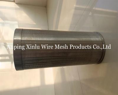 China 1000-3000-6000mm Wedge Wire Screen Pipe with 3x4.6mm Support Wire for Drilling tubewell and Wastewater Processing en venta