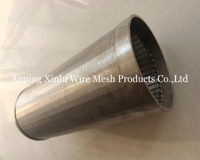 China 1000-3000-6000mm Wedge Wire Screen Pipe with 3x4.6mm Support Wire for Drilling tubewell and Wastewater Processing en venta