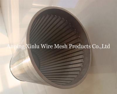 China 1000-3000-6000mm Wedge Wire Screen Pipe with 3x4.6mm Support Wire for Drilling tubewell and Wastewater Processing en venta