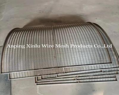 China 120 Degree Sieve Bend Screen Mesh Non Clogging V Wire Wrapped for sale