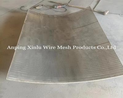 China 120 Degree Sieve Bend Screen Mesh Non Clogging V Wire Wrapped for sale