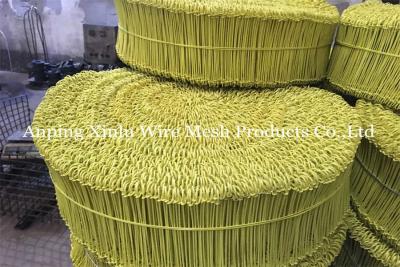 China Flexible PVC Coated Steel Wire Tie For Anti Rust 350mpa BWG 12 Q195 Rebar Copper Double Loop Tie Wire for sale