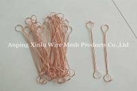 China Double Loop Binding Tie Wire 18cm 16 Gauge Galvanized Corrosion Resistant for Rebar Tying for sale