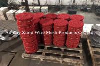 China Galvanized Double Loop Tie Wire 1.0mm 500pcs Bundle Red for Fence Binding Construction for sale