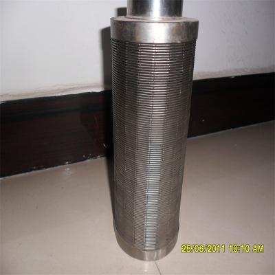 China V Wire Wrapped Johnson Water Well Screen Pipe FITO Flow Type with Angles for Accurate Filtration Te koop