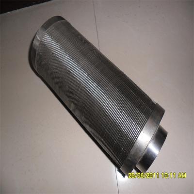 China V Wire Wrapped Johnson Water Well Screen Pipe FITO Flow Type with Angles for Accurate Filtration Te koop