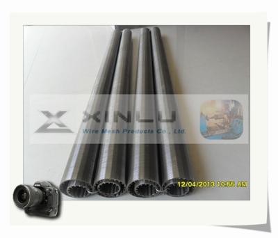 Cina Lunghezza del tubo di acque reflue del tubo 100mm OD dello schermo di cavo del cuneo di acciaio inossidabile 6m in vendita