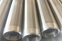 China 304 Stainless Steel V Wire Screen Pipe 114mm OD Threaded Coupling Water Well Filter for sale
