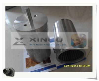 Cina 3,3 x il filtro cilindrico della scanalatura del cavo 0.7mm del cuneo di acciaio inossidabile di 6.5mm ha personalizzato in vendita
