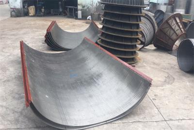 China Sturdy Sieve Bend Screen 5-50mm Thickness 3x20mm Frame size Width 2.2-3.0mm wedge wire support wire for sale