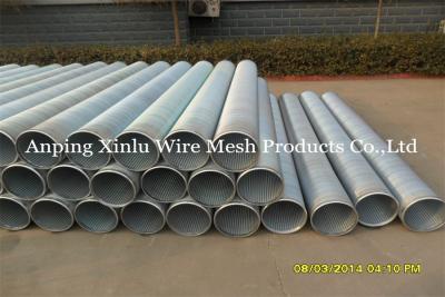 China Johnson Vee Wire Welding Galvanized Pipe / Tube Well Strainer 0.05 - 50mm Slot for sale