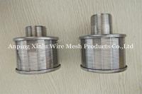 China Johnson V Wire Filter Nozzle 304 Stainless Steel 0.2mm Slot Wedge Wire Strainer for sale