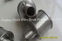 China Johnson V Wire Filter Nozzle 304 Stainless Steel 0.2mm Slot Wedge Wire Strainer for sale