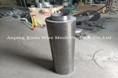 Cina 316L diametri continuo 300mm x 800mm del cilindro dello schermo di cavo del cuneo di scanalatura di inverso 1.5X2mm lungamente in vendita