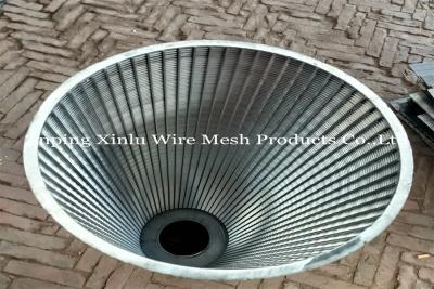 Cina 316L diametri continuo 300mm x 800mm del cilindro dello schermo di cavo del cuneo di scanalatura di inverso 1.5X2mm lungamente in vendita