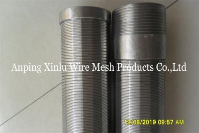 Cina Tubo dello schermo di cavo del cuneo di acciaio inossidabile della scanalatura 0.15mm per il filtro dall'acqua di scarico in vendita
