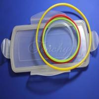 China Lunch Box Extruded Silicone Seals ring harmless Solid Silicone Rubber Strip for sale