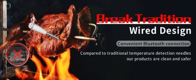 China Newest Wireless Bluetooth Bbq Thermometer IPX8 Waterproof Household Food Temperature Controller For Smoker Grill for sale