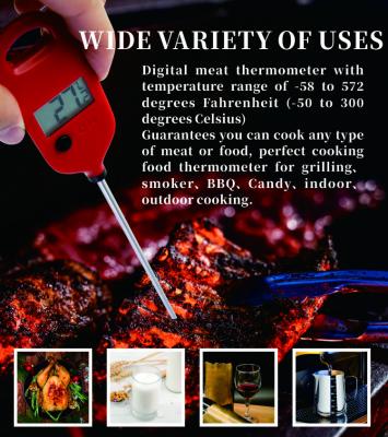 China Ip67 Waterproof Instant Read Digital Meat  Thermometer SS 304 Probe Kitchen Thermometer Temperature Gadget For Bbq Cooking for sale
