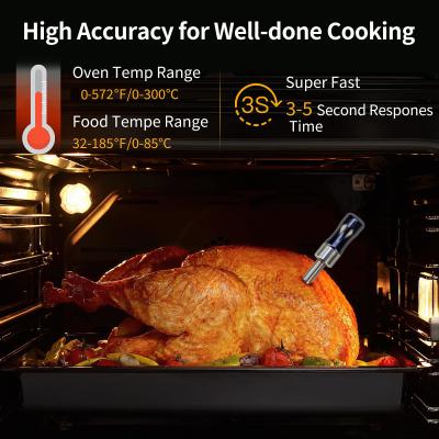 China Lange Reichweite 165ft Tuya App Remote Smart Bbq Kochthermometer Bluetooth 5.0 Wireless Doppelnadel Fleischthermometer zu verkaufen