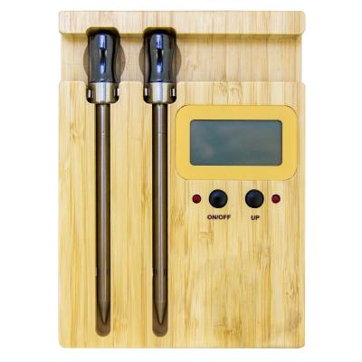 China Lange Reichweite 165ft Tuya App Remote Smart Bbq Kochthermometer Bluetooth 5.0 Wireless Doppelnadel Fleischthermometer zu verkaufen