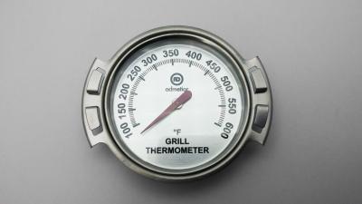 China Non Stick Big Oven Grill Temperature Gauge , Smart BBQ Thermometer Silver Color for sale