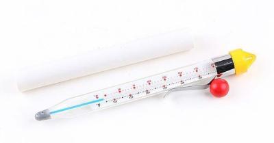 China Rode Kokende Thermometer voor het Frituren, Moment Gelezen Keukenthermometer Hoge Veiligheid Te koop