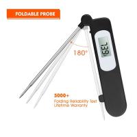 China Foldable Probe BBQ 392F LFGB Instant Read Meat Thermometer for sale