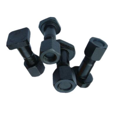 China Hot sale 12.9 10.9 grades excavator track bolt and nut excavator track pad bolt nut for sale